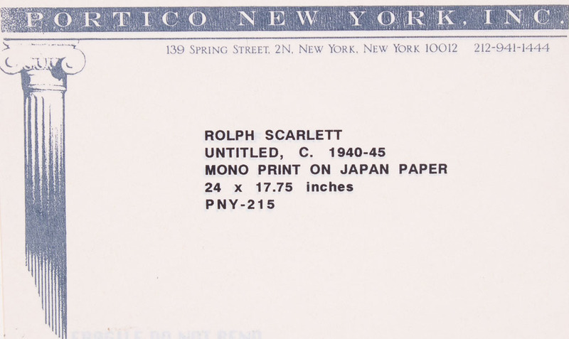 ROLPH SCARLETT (1881-1984): ABSTRACT - auctions & price archive